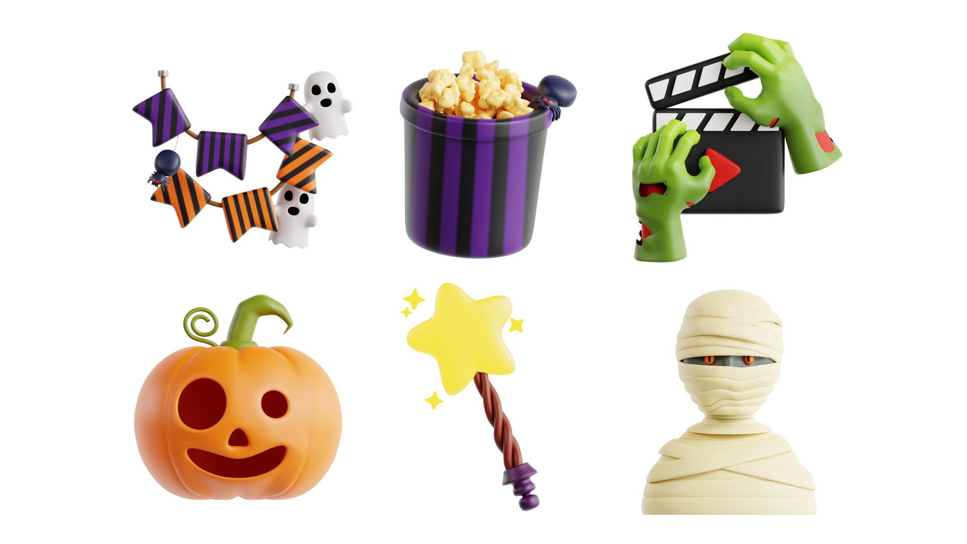 3D Spooky Halloween 3D Collection - TurboSquid 2291516