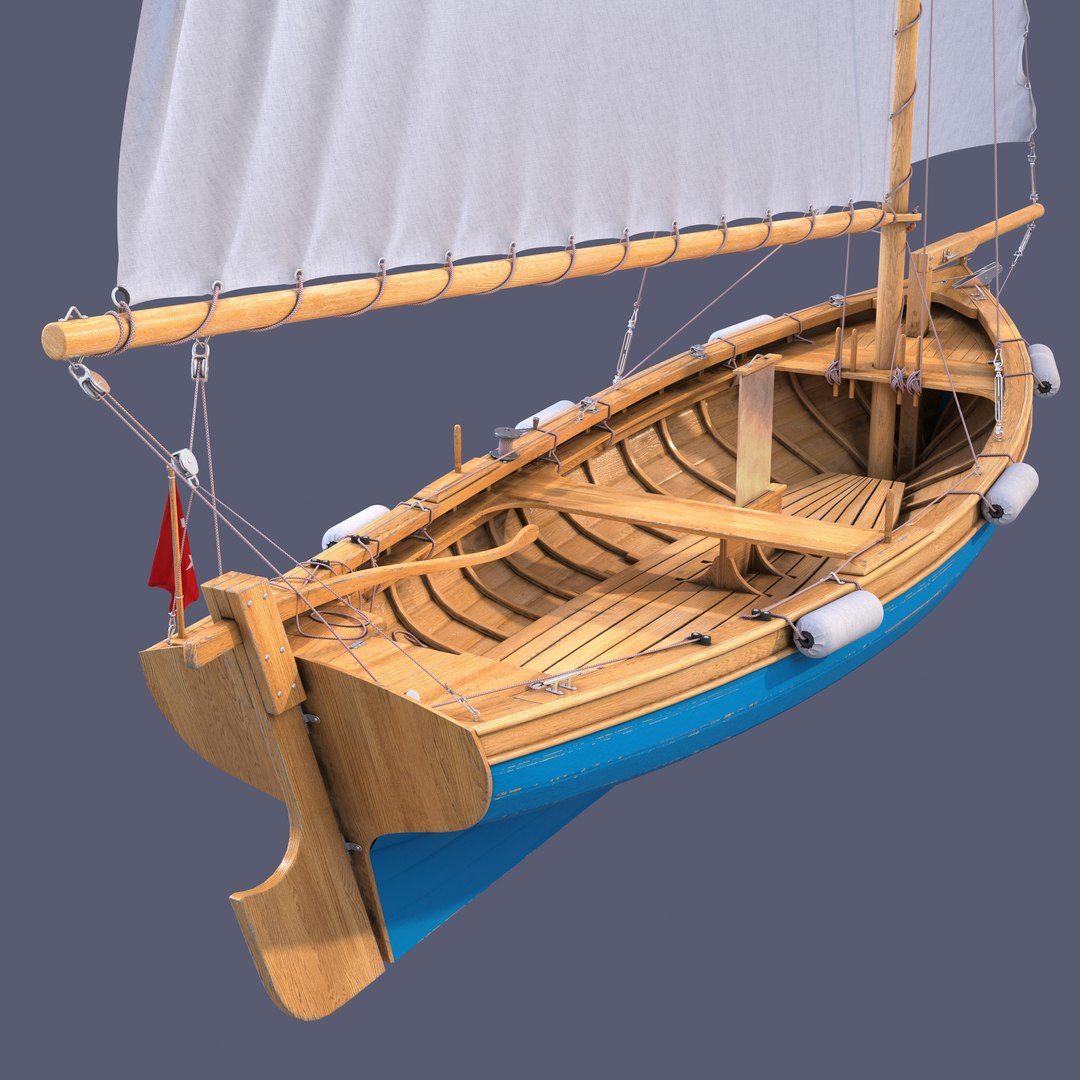 Boat sailboat sail 3D model - TurboSquid 1675601