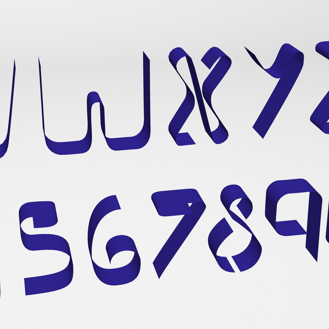 Free Flat Alphabet 3D Model - TurboSquid 1728013