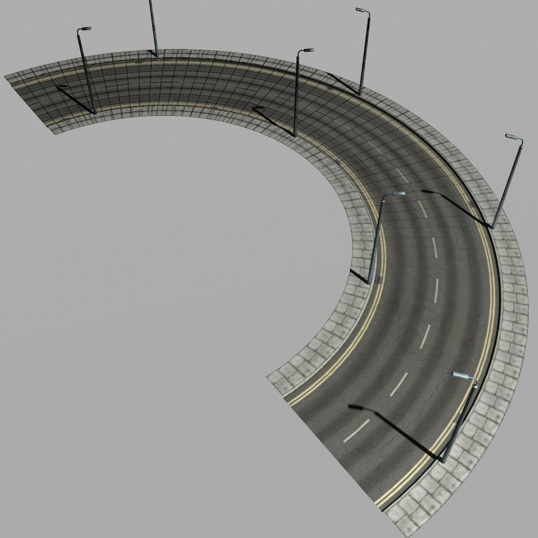 Urban Street Crossroads 3d Model