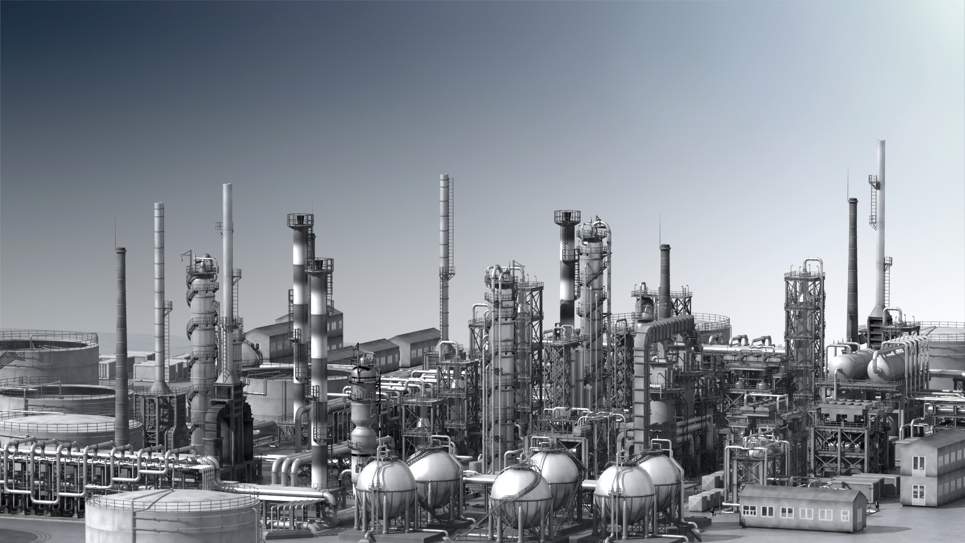 Metal Refinery Model - TurboSquid 2051345