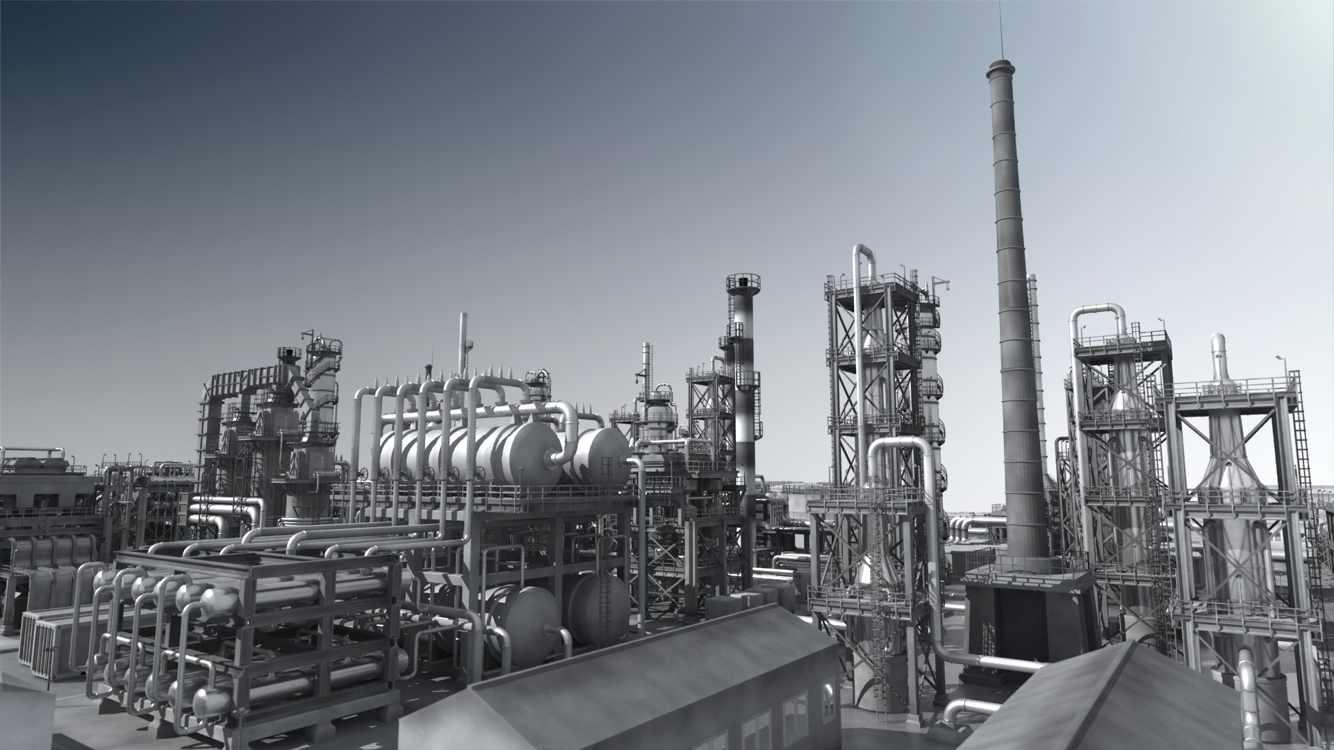 Metal Refinery Model - TurboSquid 2051345