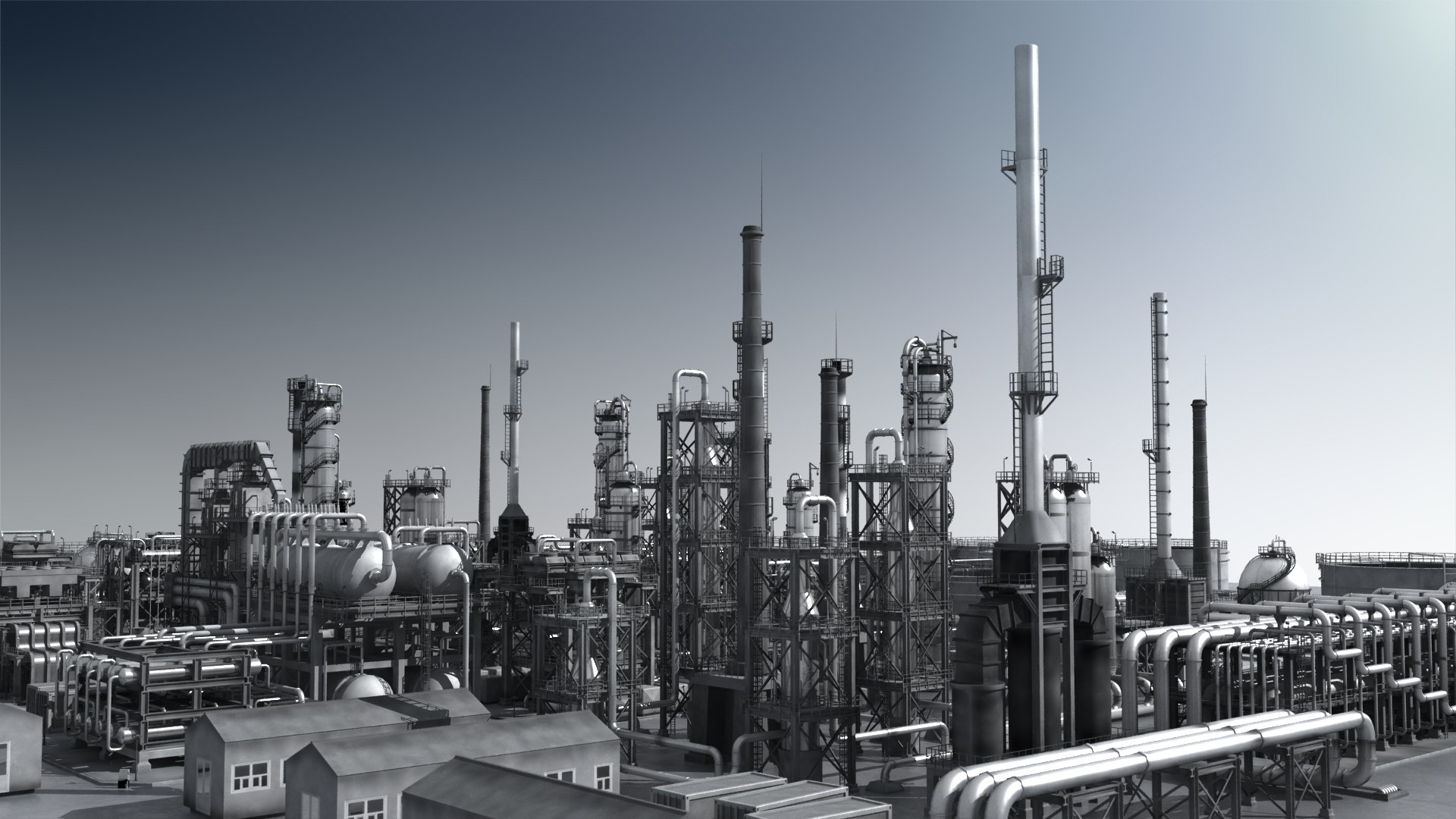 Metal Refinery Model - TurboSquid 2051345