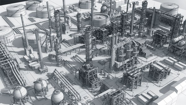 modelo 3d Metal Refinery - TurboSquid 2051345