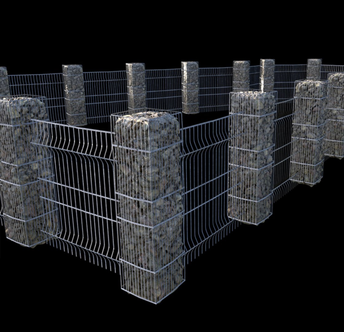 3D Model Gabion Wall - TurboSquid 1445563