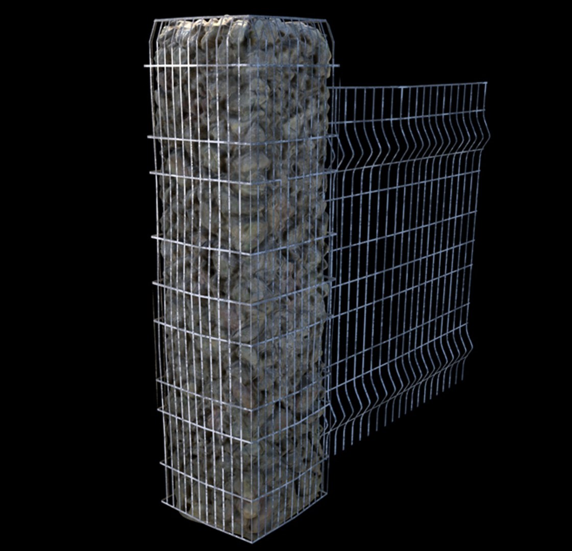 3D Model Gabion Wall - TurboSquid 1445563