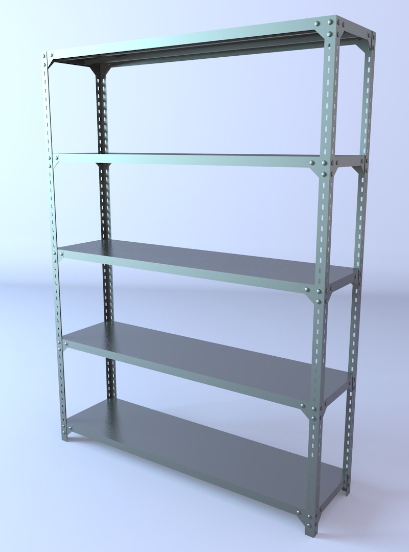 3d Model Of Shelving Storage