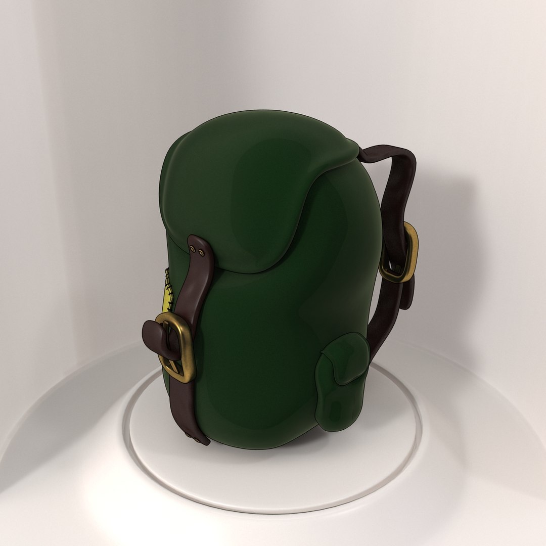 3d backpack cartoon