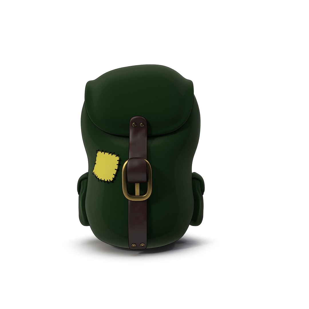 3d backpack cartoon