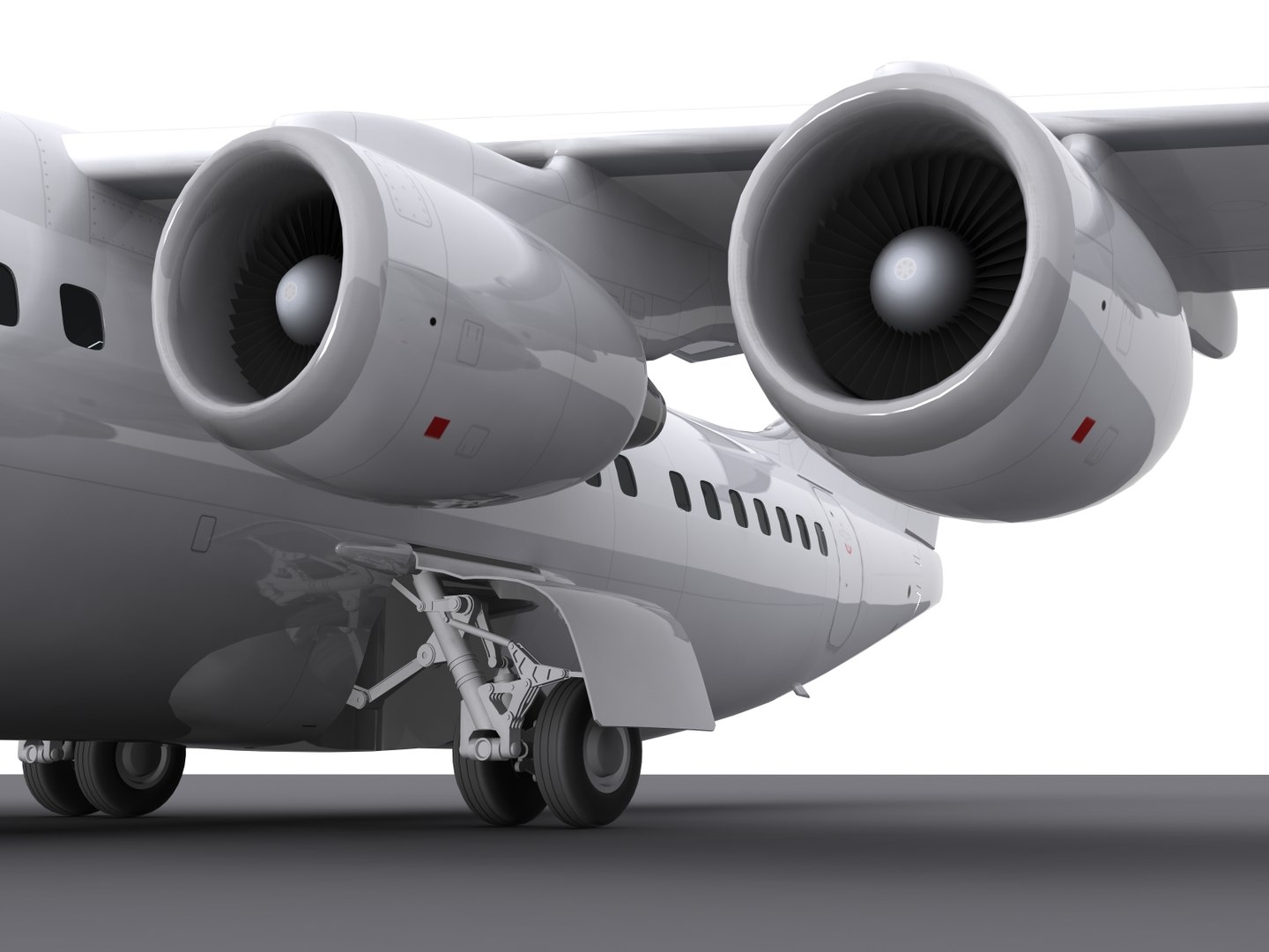 3d Model Bae 146-200 Avro Rj85