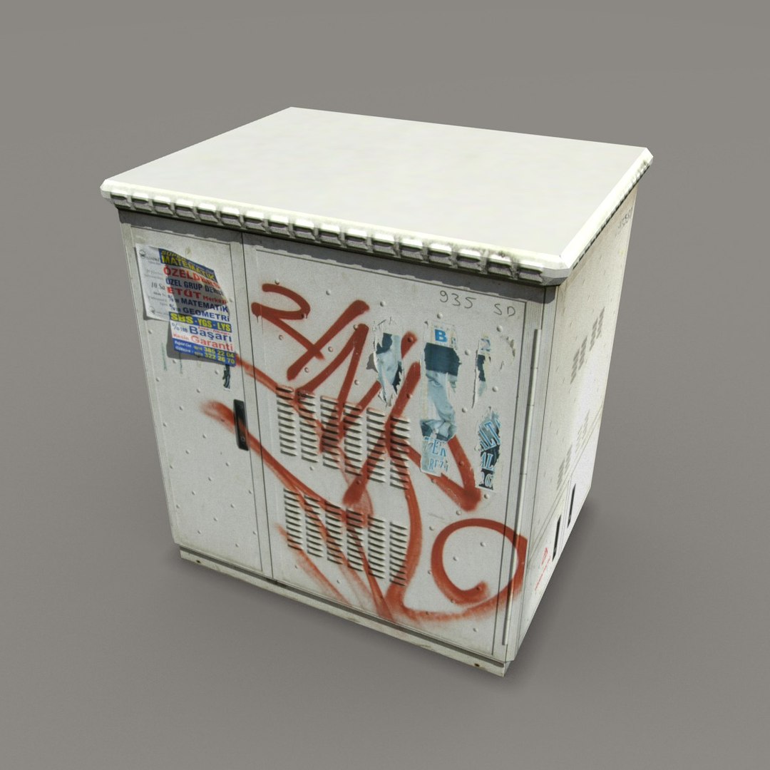 3d Model Street Utility Box