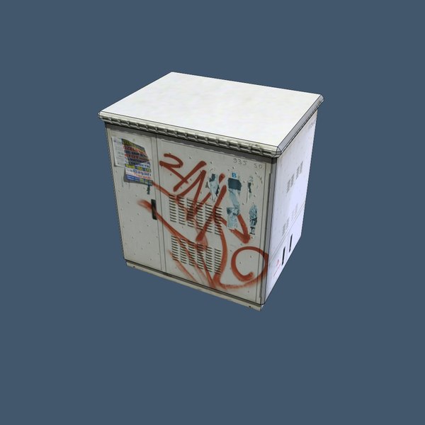 3d model street utility box