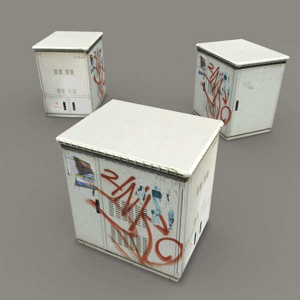 3d model street utility box