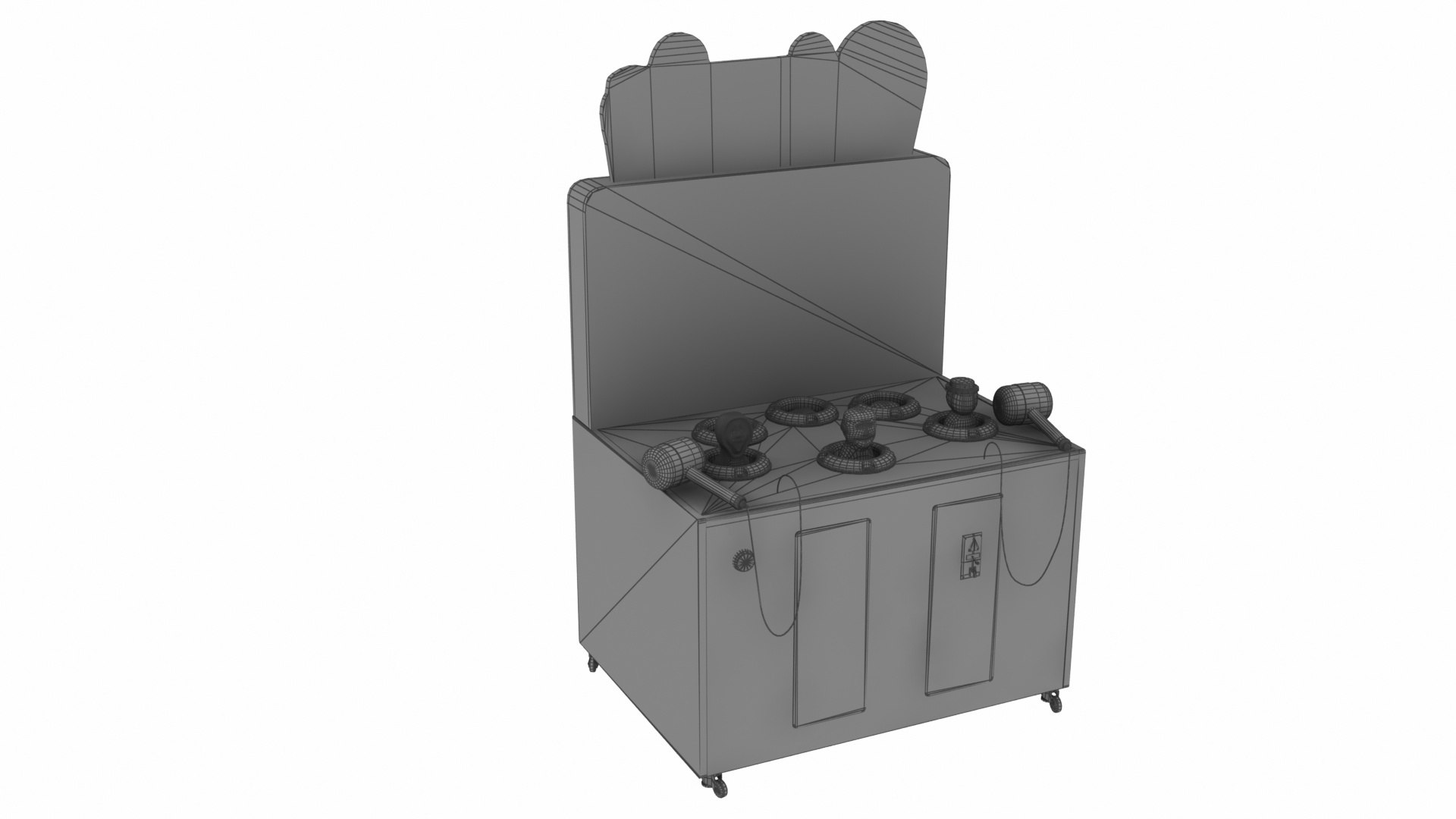 3D Whack Mole Horror Arcade Machine - TurboSquid 1498318