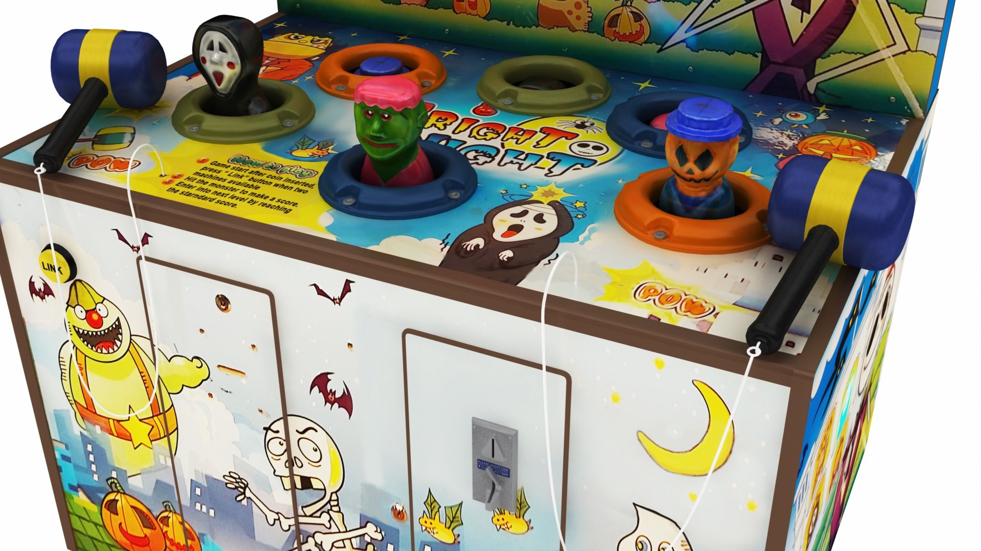 3D Whack Mole Horror Arcade Machine - TurboSquid 1498318