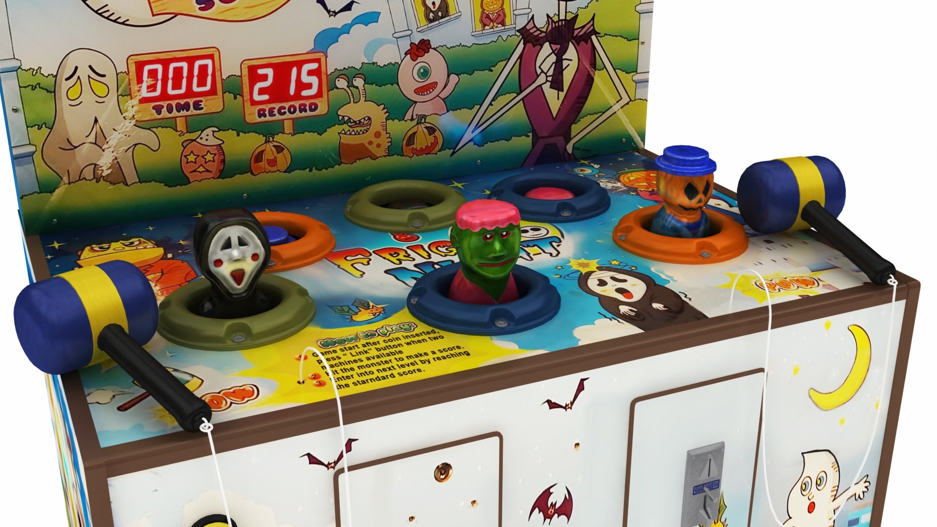 3D Whack Mole Horror Arcade Machine - TurboSquid 1498318