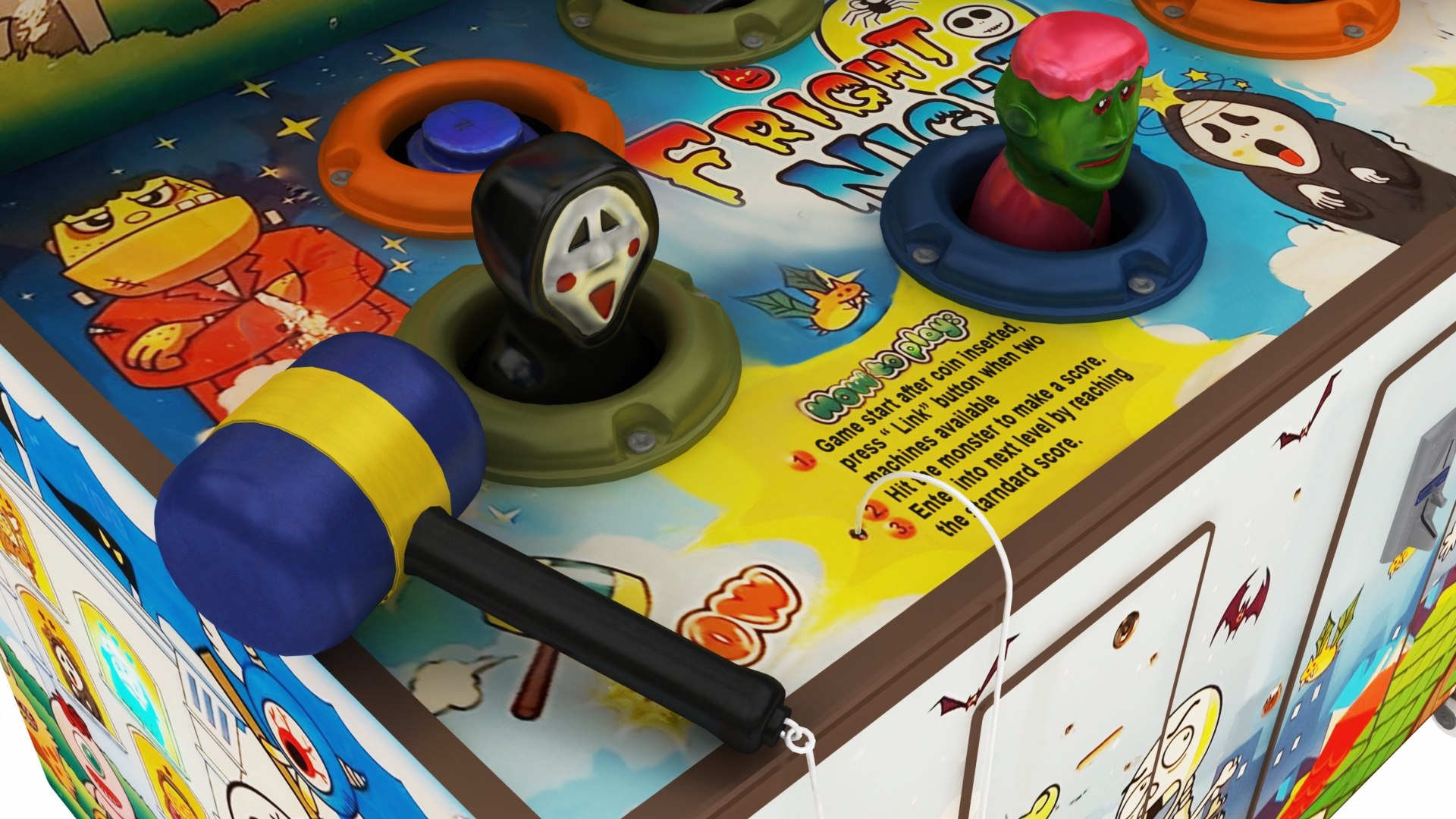 3D Whack Mole Horror Arcade Machine - TurboSquid 1498318