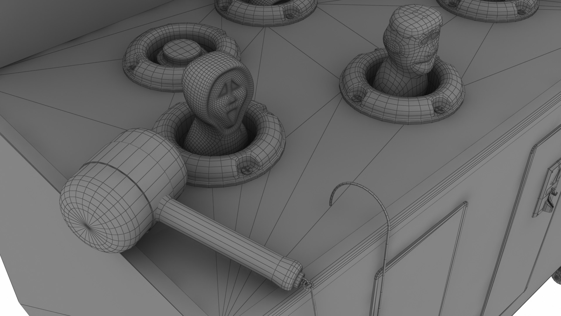 3D Whack Mole Horror Arcade Machine - TurboSquid 1498318