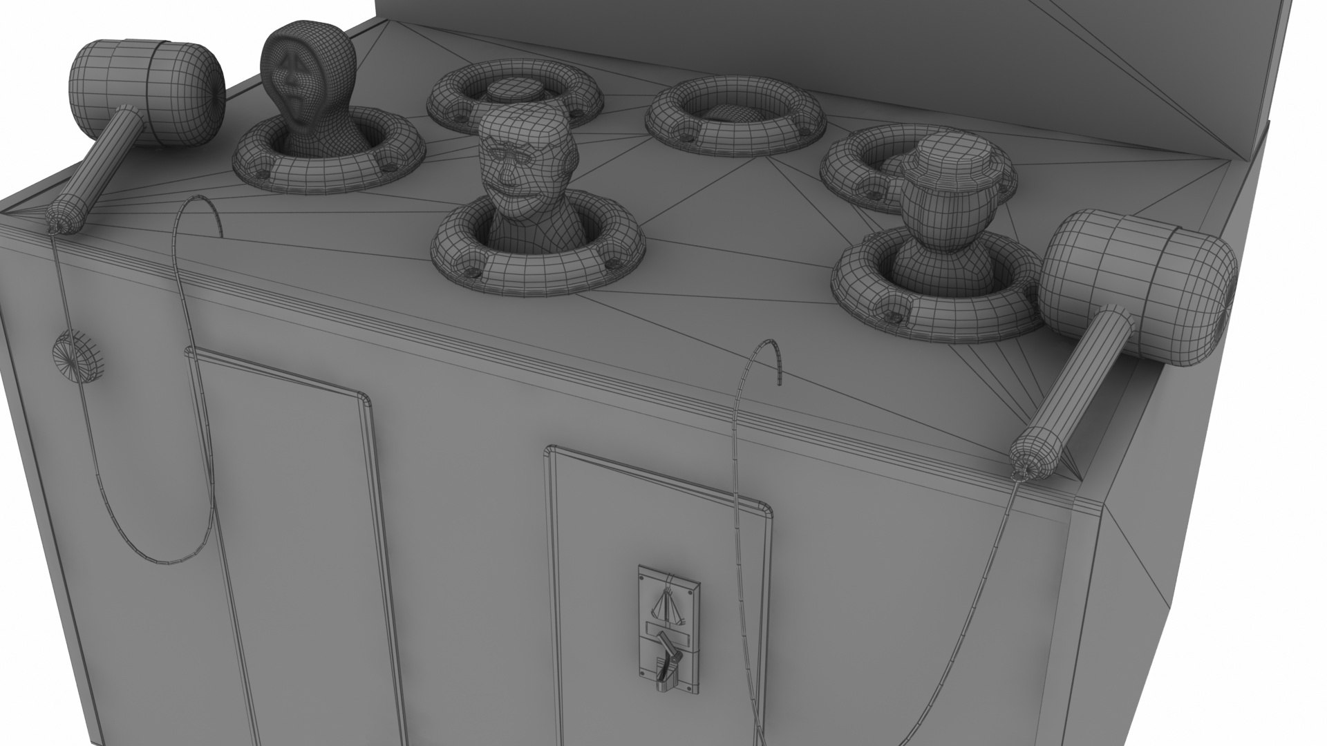 3D Whack Mole Horror Arcade Machine - TurboSquid 1498318