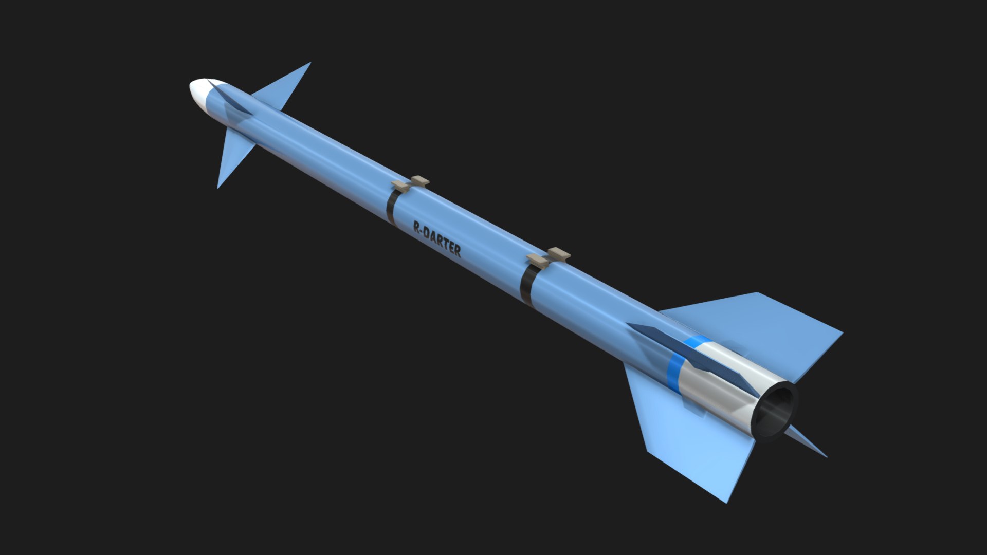 3D R-Darter Air To Air Missile Low-poly Model - TurboSquid 1822922