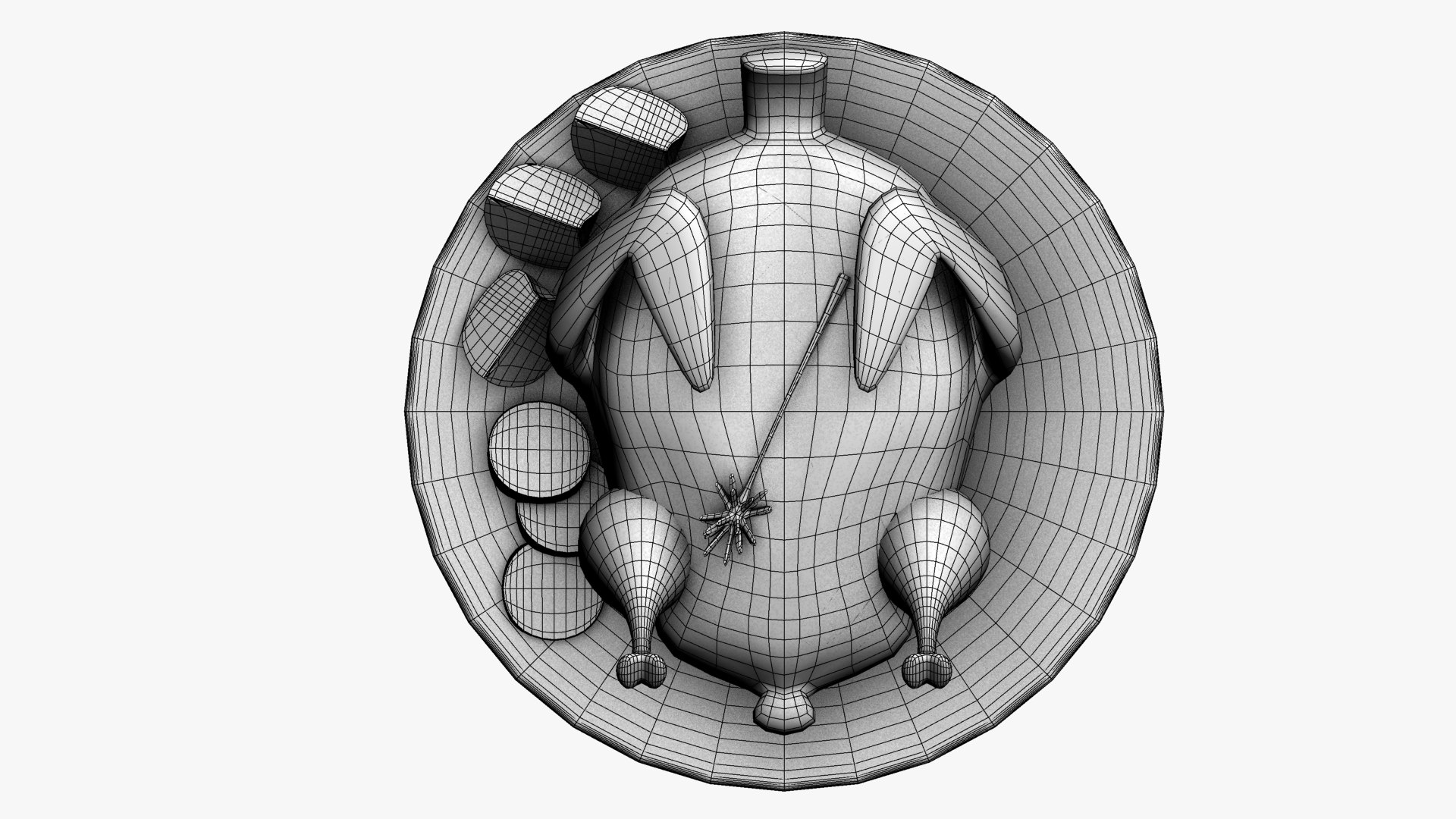 Fried Chicken Cartoon 3D Model - TurboSquid 1666105