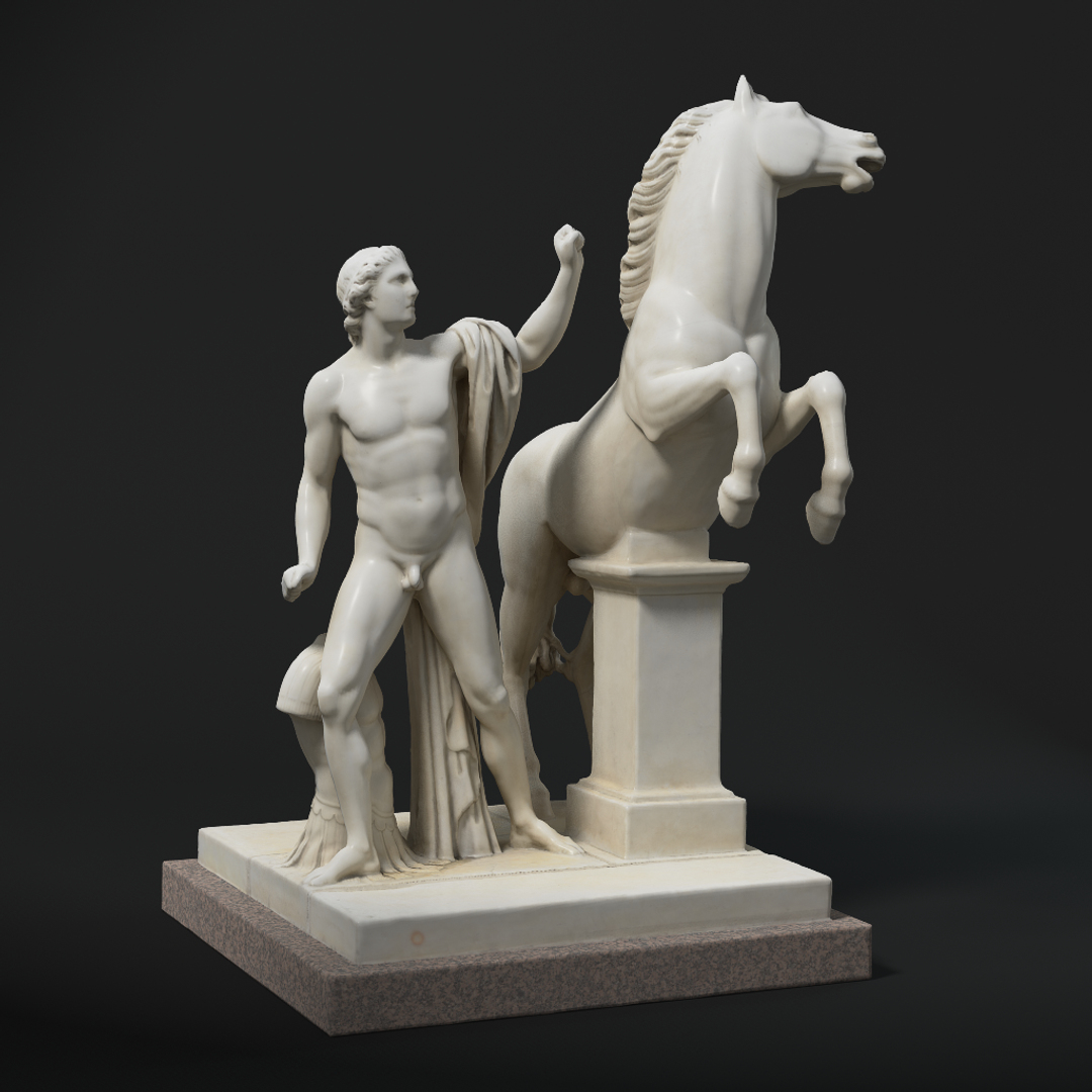3d Statue Dioscuri