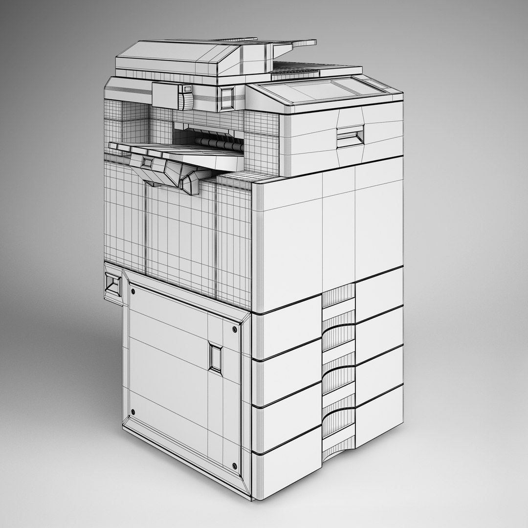 Photocopier Machine 13 3d Obj