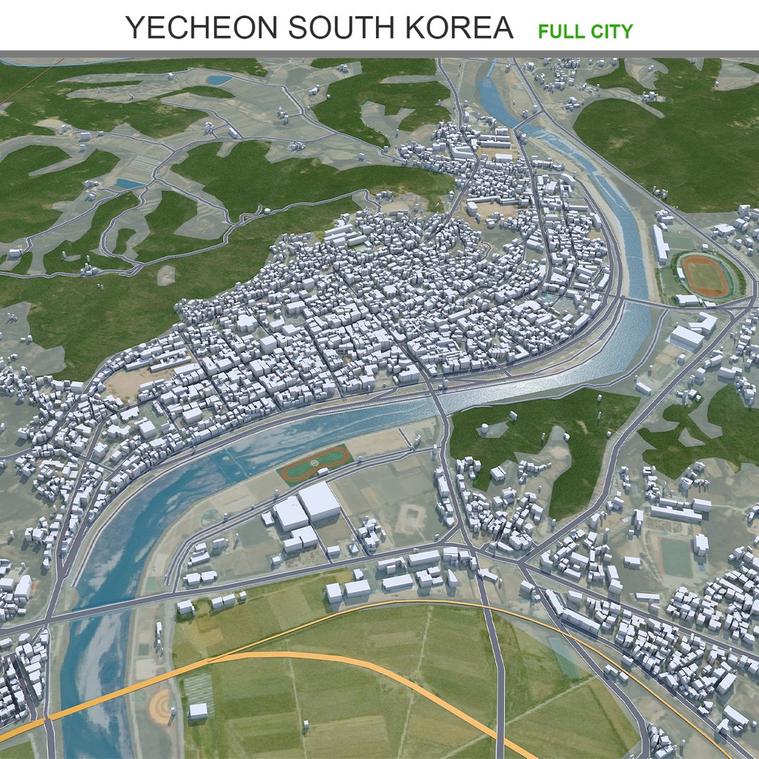 3D Yecheon South Korea - TurboSquid 2194855