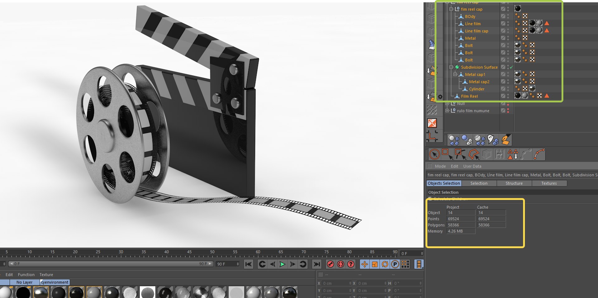 3D Film Reel Model - TurboSquid 1466997