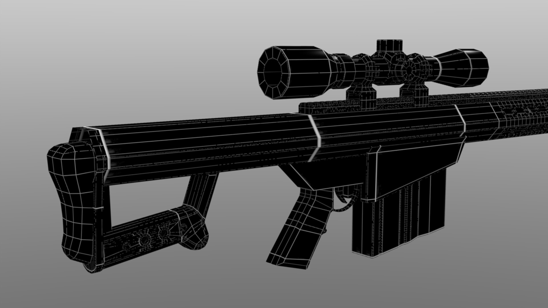 Rifle Scope 3d Model