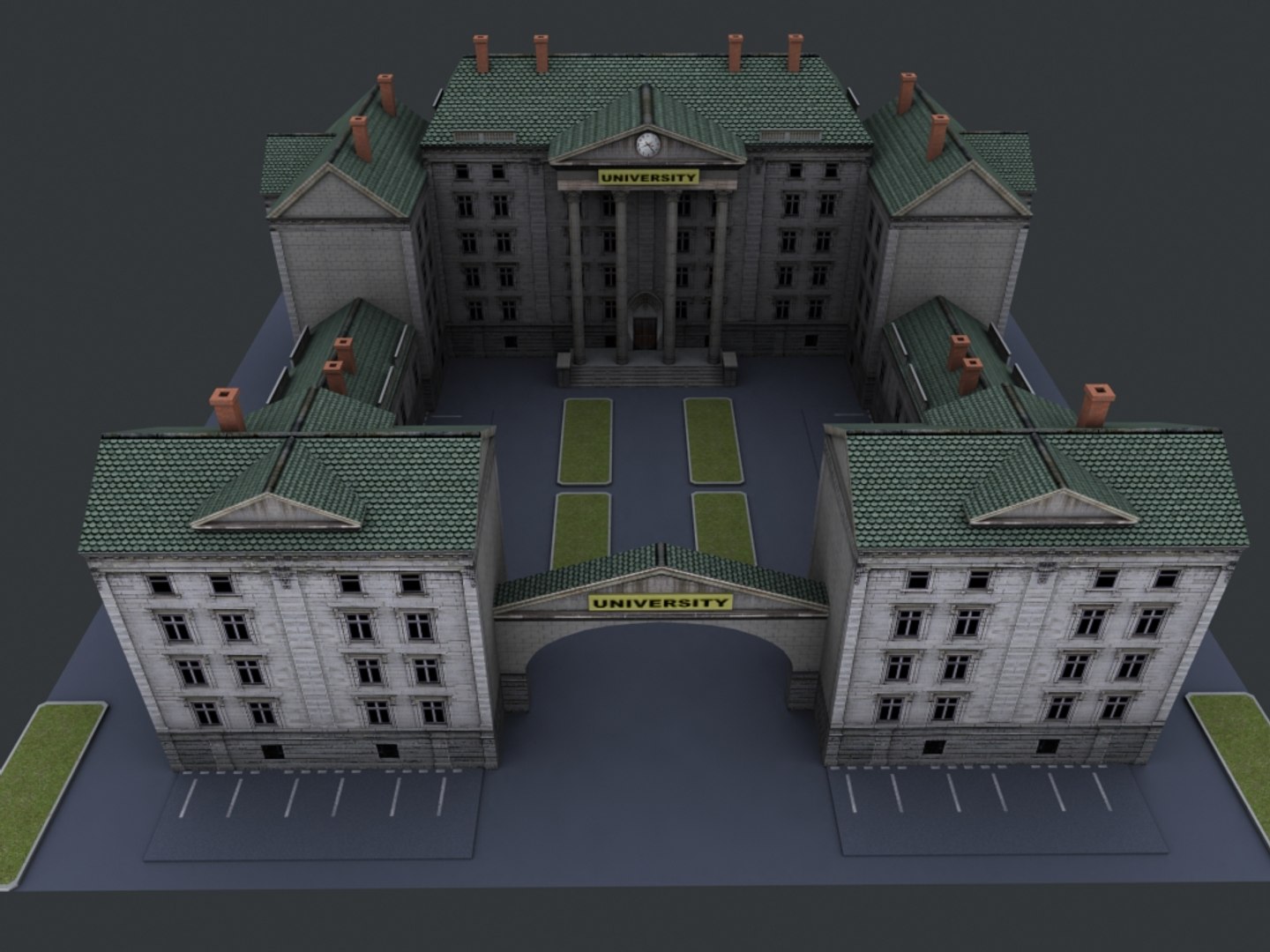 3d University Constructor Model