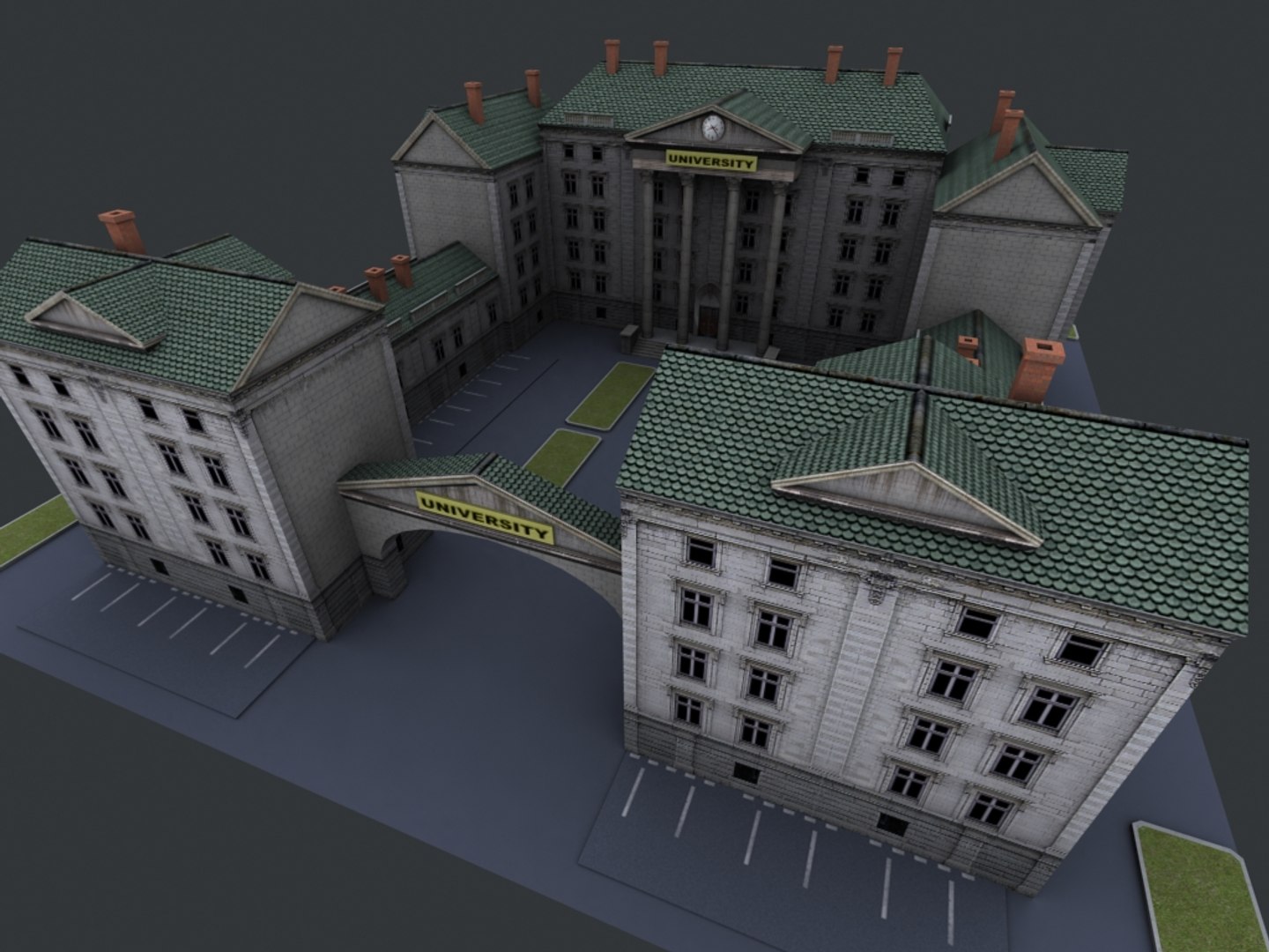 3d University Constructor Model