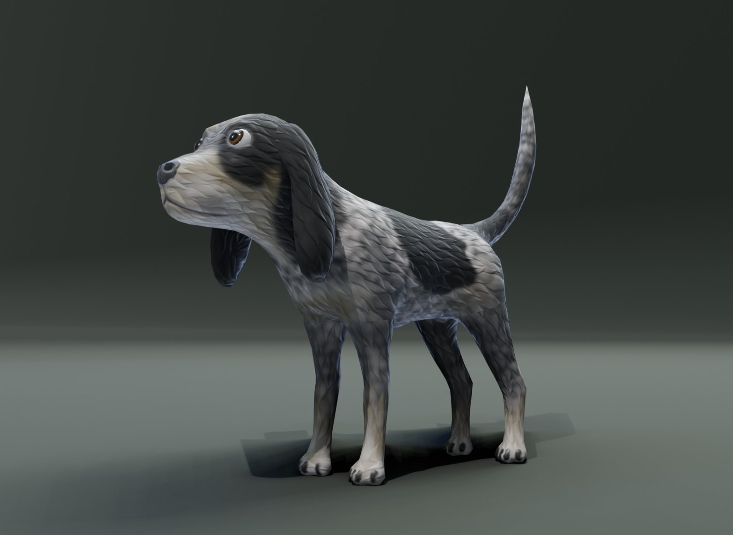 Cartoon Hound Dog Animations 3D Model - TurboSquid 1537188