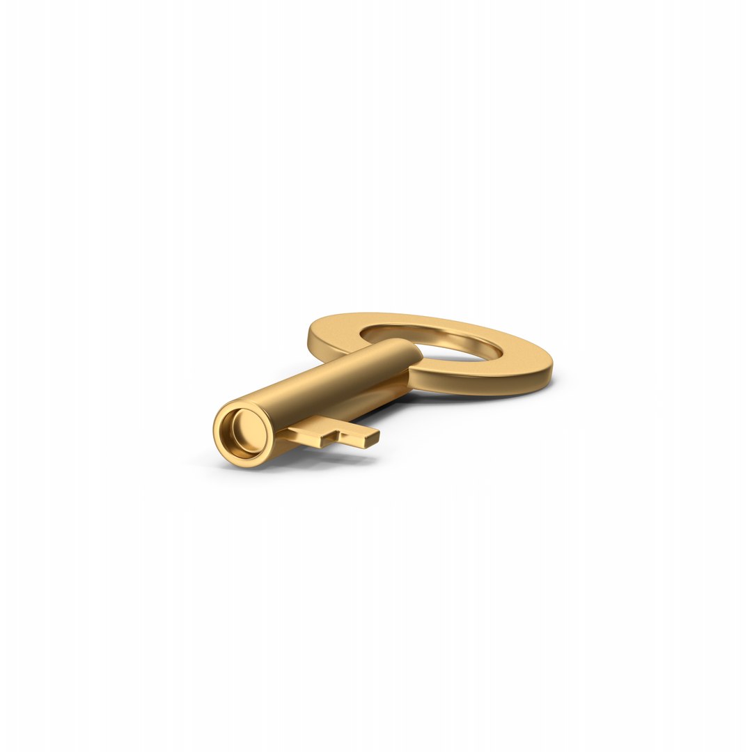 Gold Handcuff Key 3D - TurboSquid 2156533