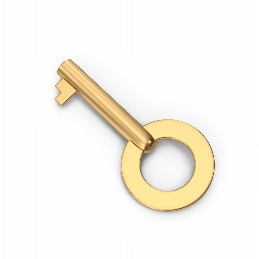 Gold Handcuff Key 3D - TurboSquid 2156533