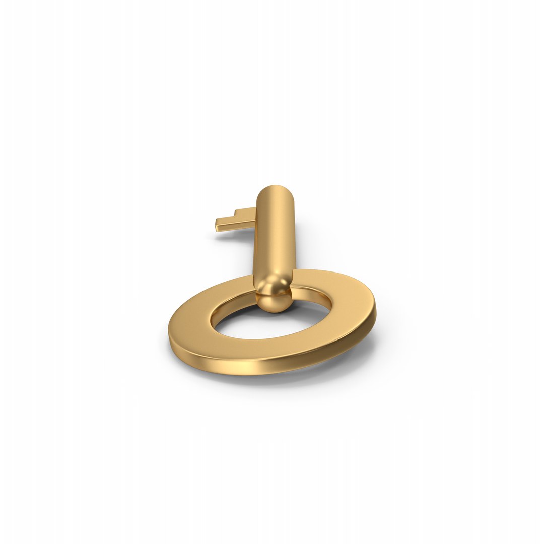 Gold Handcuff Key 3D - TurboSquid 2156533