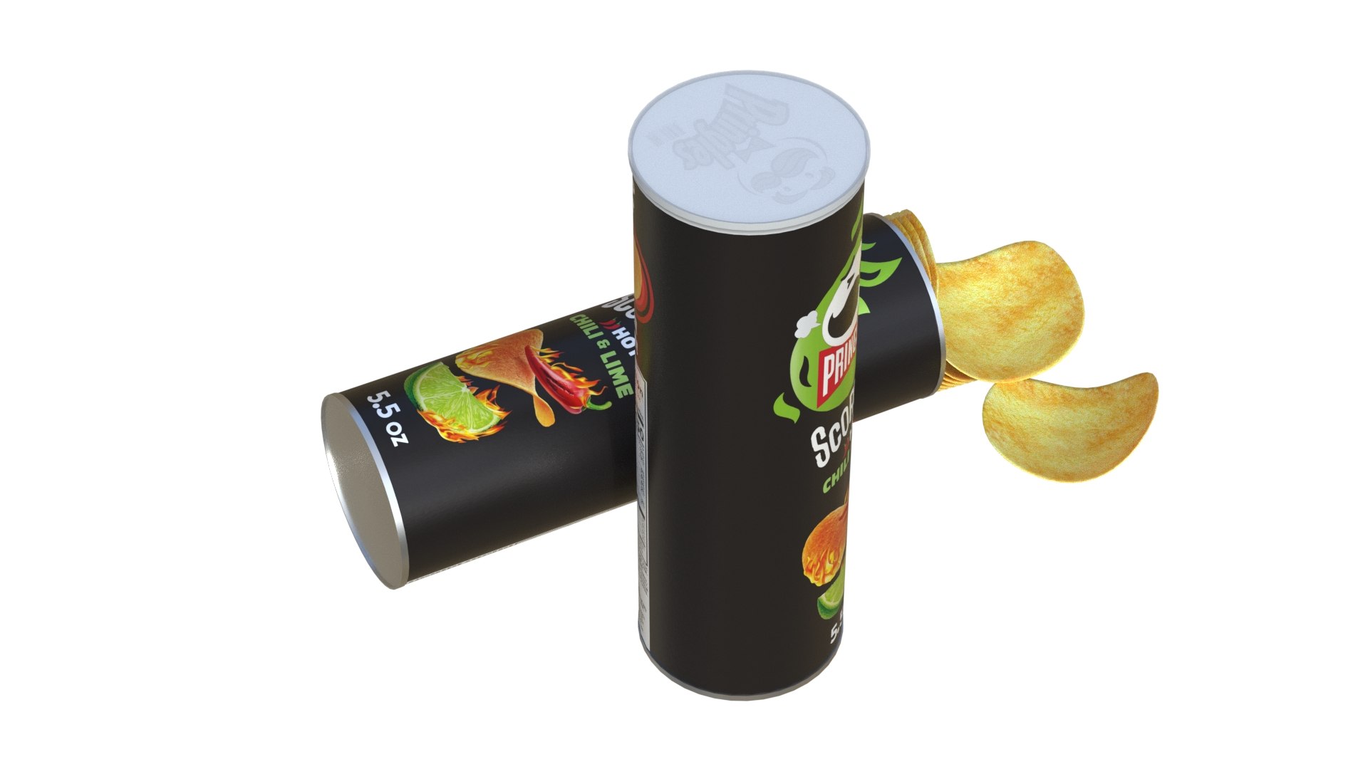 Pringles Scorchin Chili And Lime Model - TurboSquid 2370655