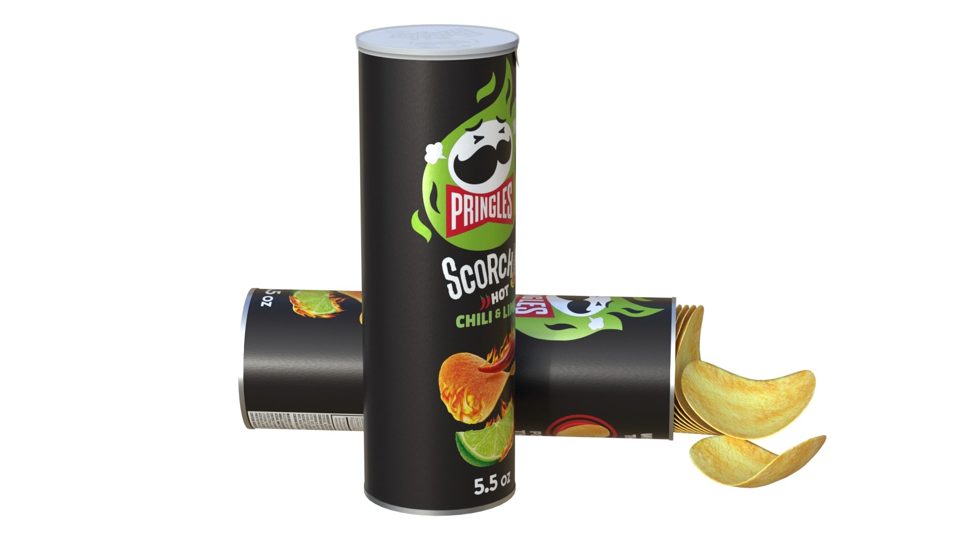 Pringles Scorchin Chili And Lime Model - TurboSquid 2370655