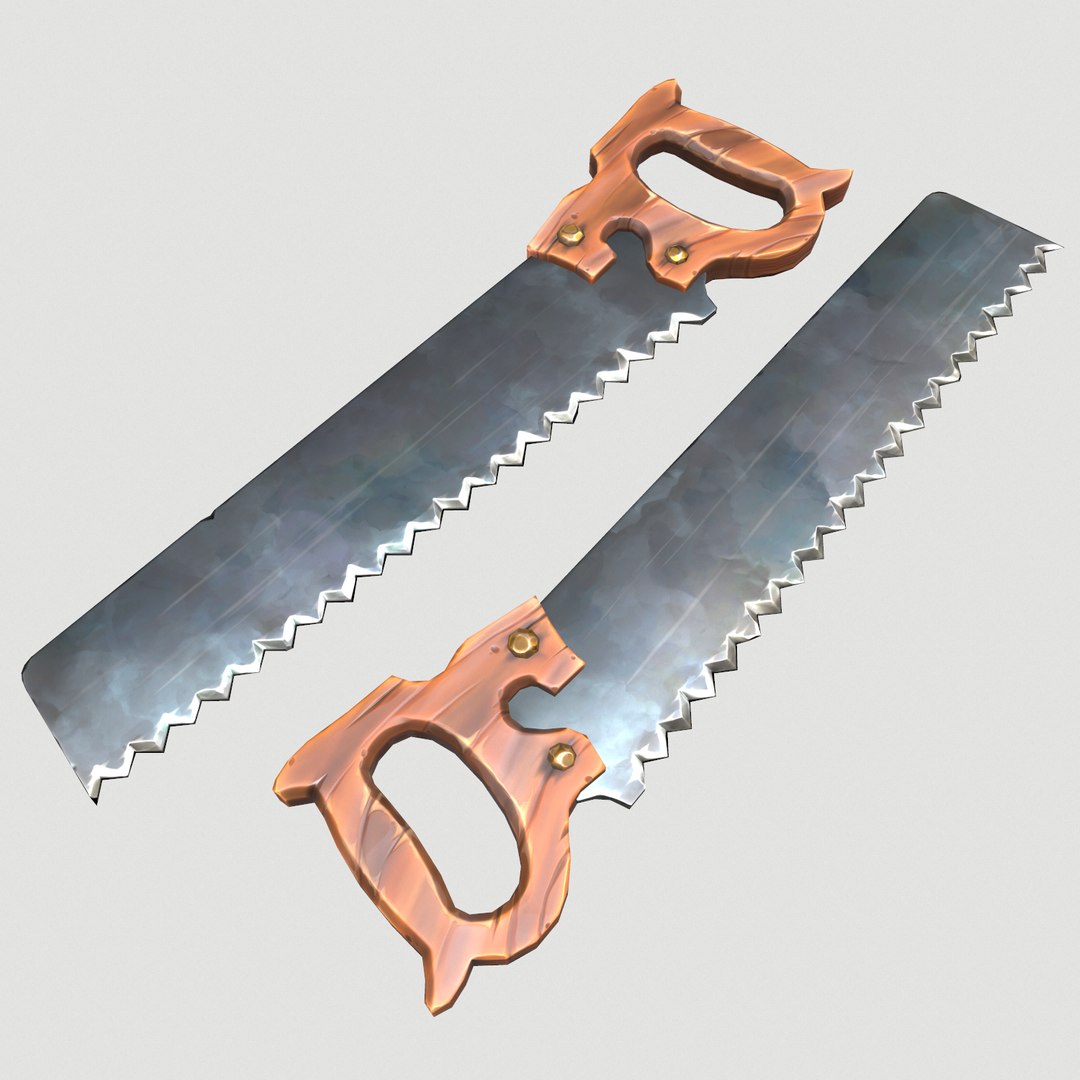 3D stylized hand saws model - TurboSquid 1550282