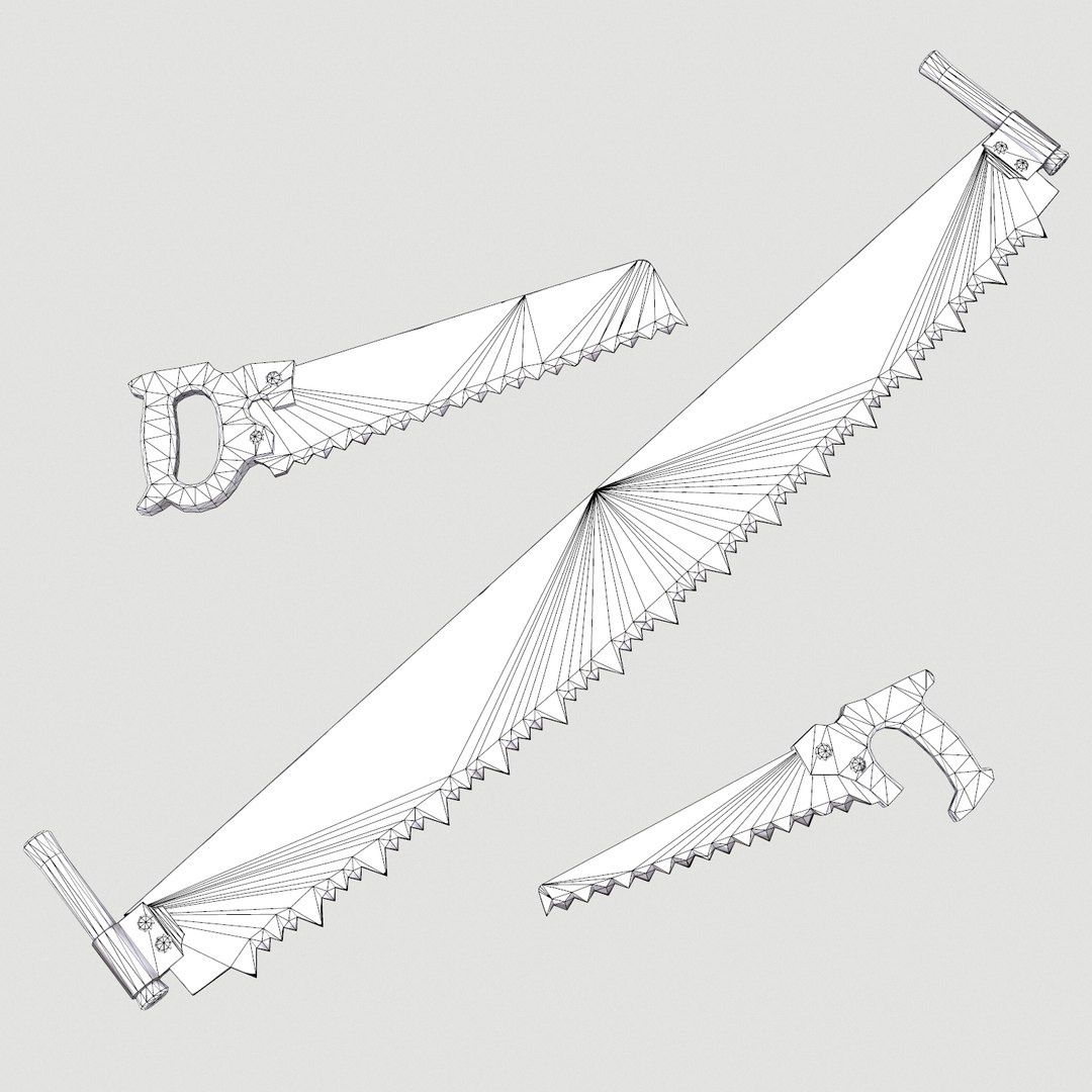 3D stylized hand saws model - TurboSquid 1550282