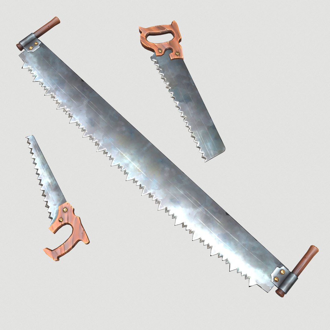 3D stylized hand saws model - TurboSquid 1550282
