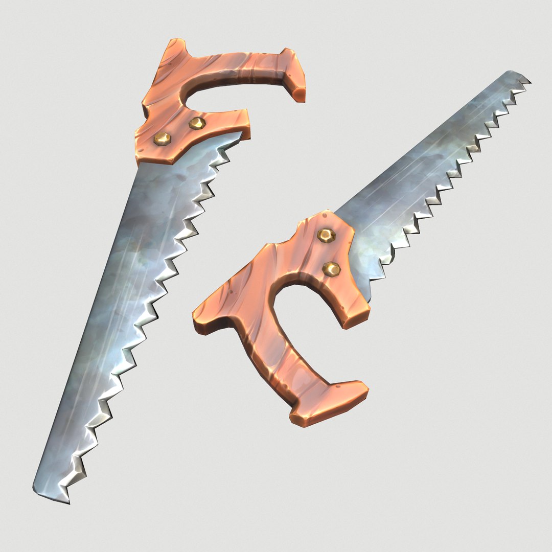 3D stylized hand saws model - TurboSquid 1550282