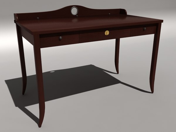 paris writing table 3d max