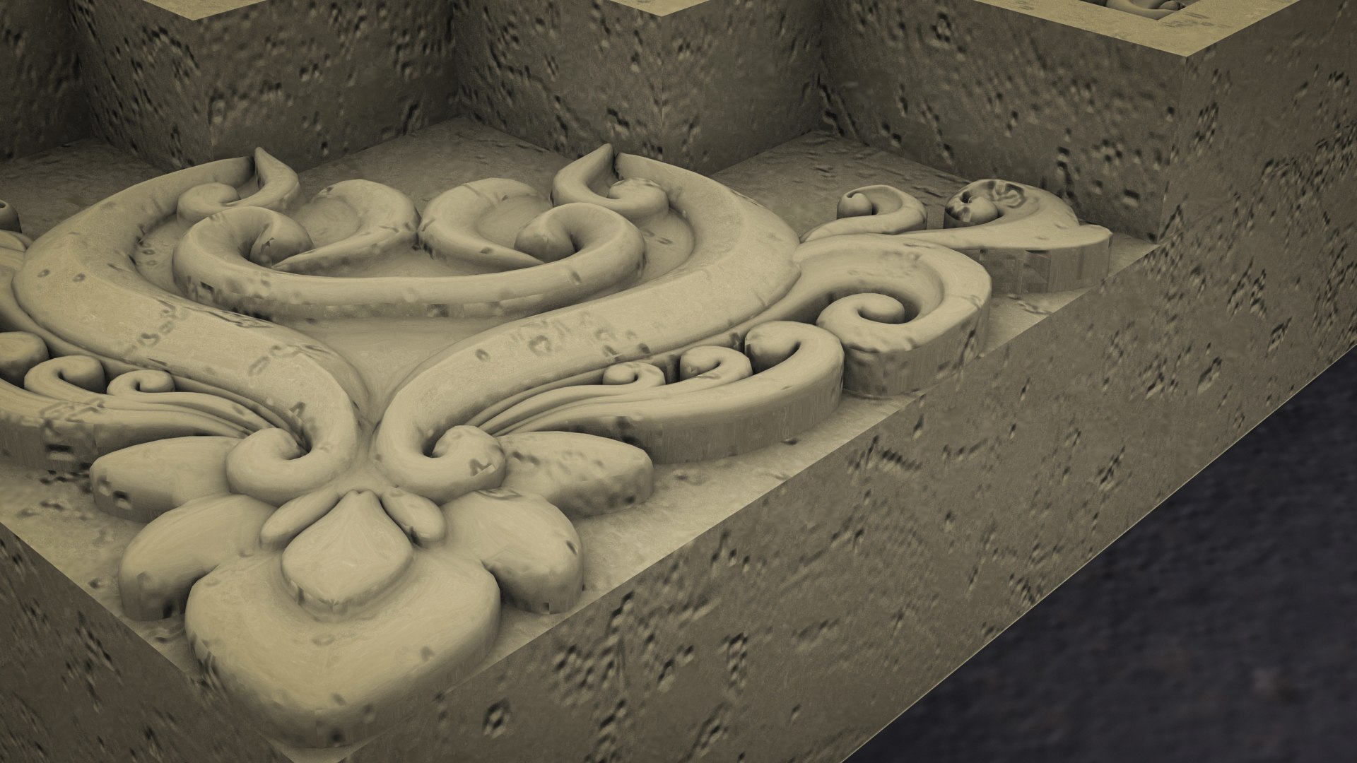 09MM Carved Relief Stone Inscriptions 3D - TurboSquid 2104194