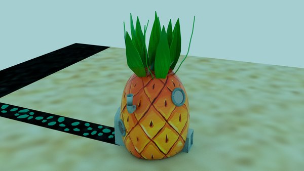 modelo 3d Spongebob House - TurboSquid 1971926