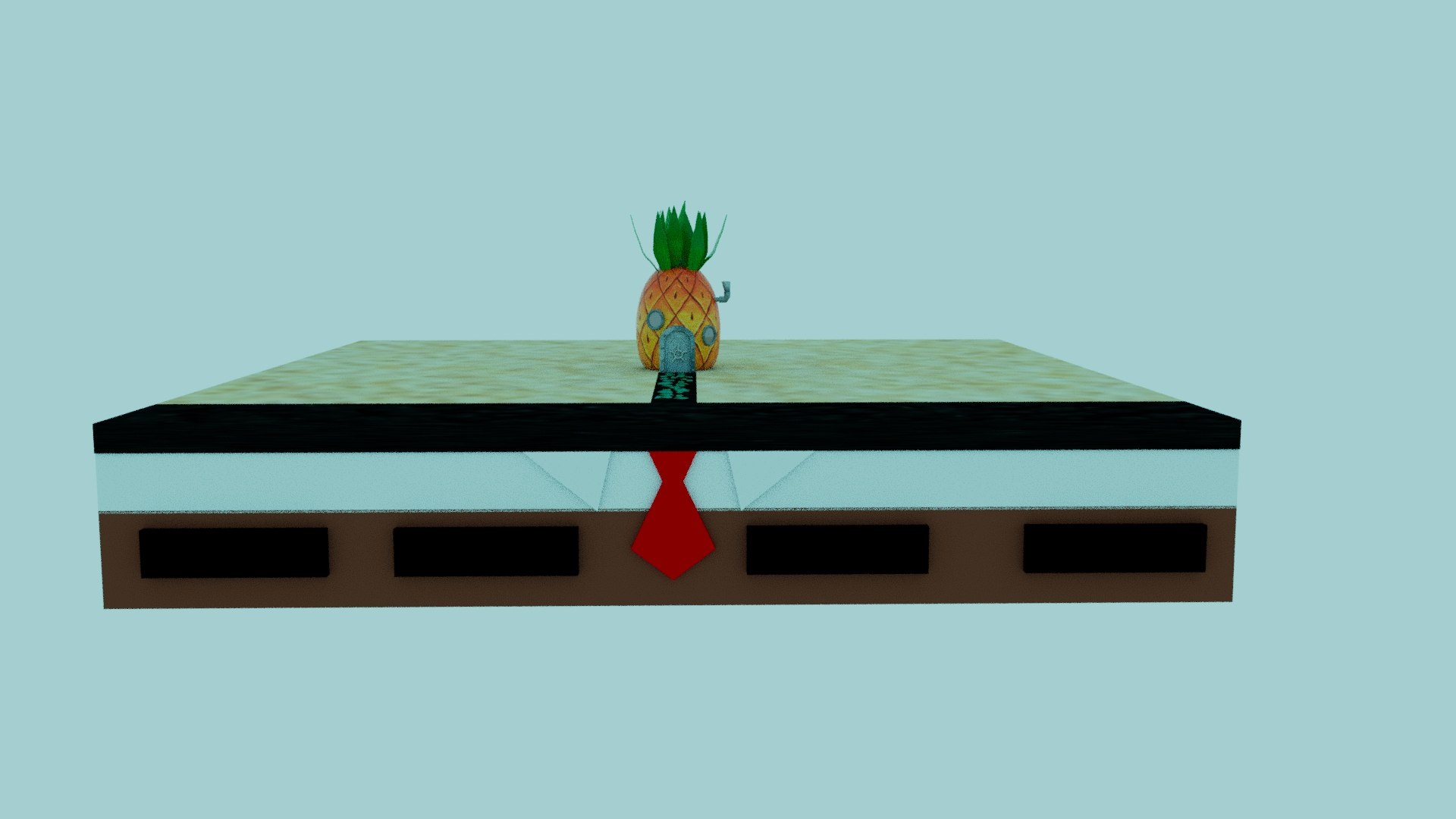 Spongebob House 3D Model - TurboSquid 1971926