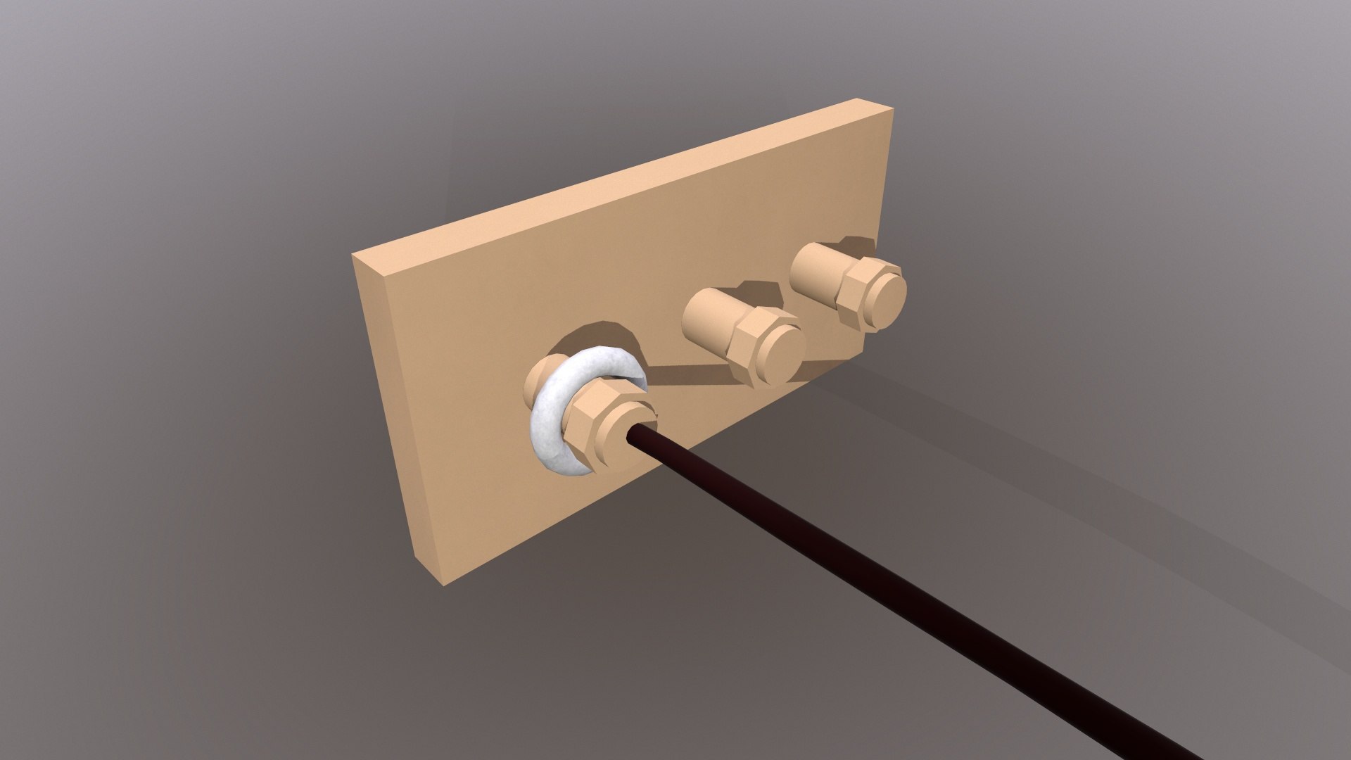 3D Earthing Wire Model - TurboSquid 2290327