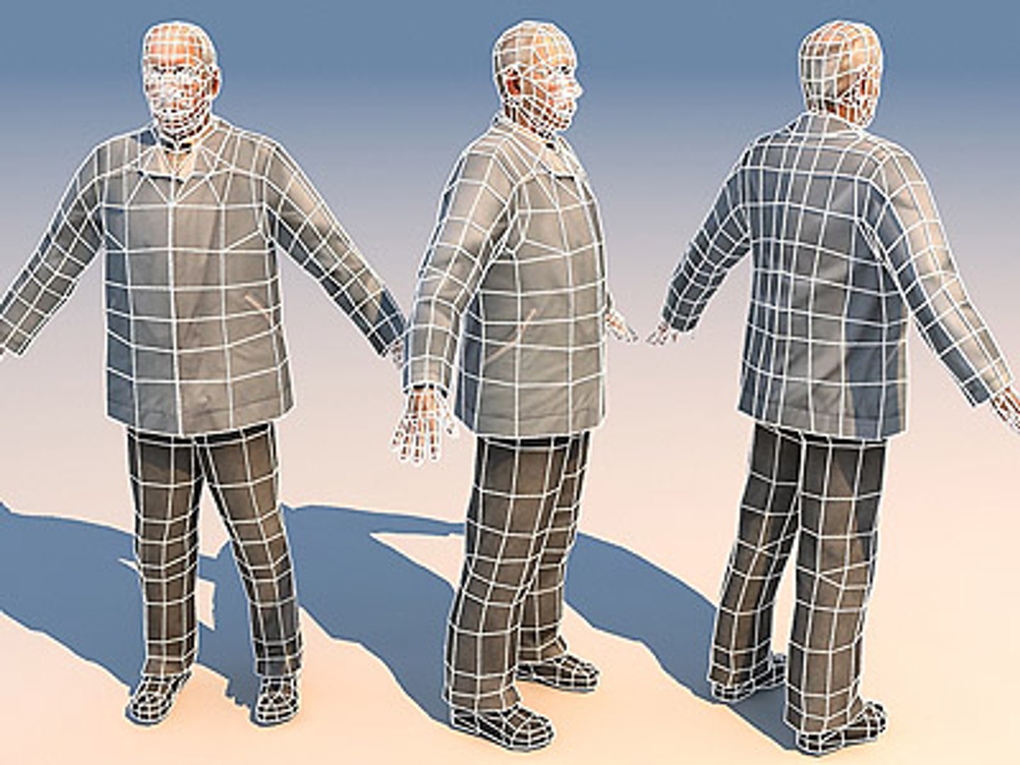 Max Old Man 01 Character