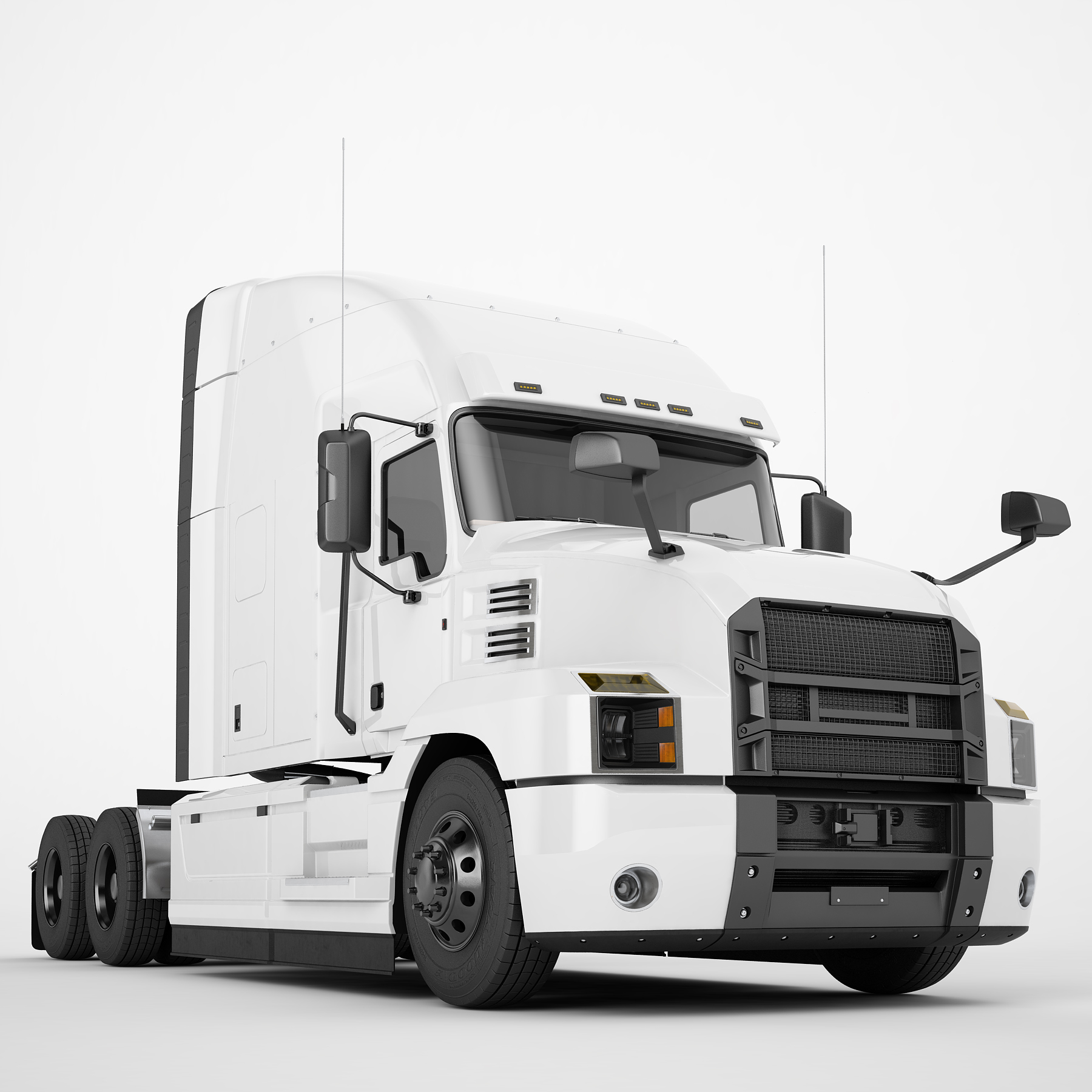 Semi truck generic 3D - TurboSquid 1679160