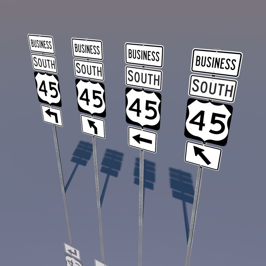 U S Highway 45 3d C4d